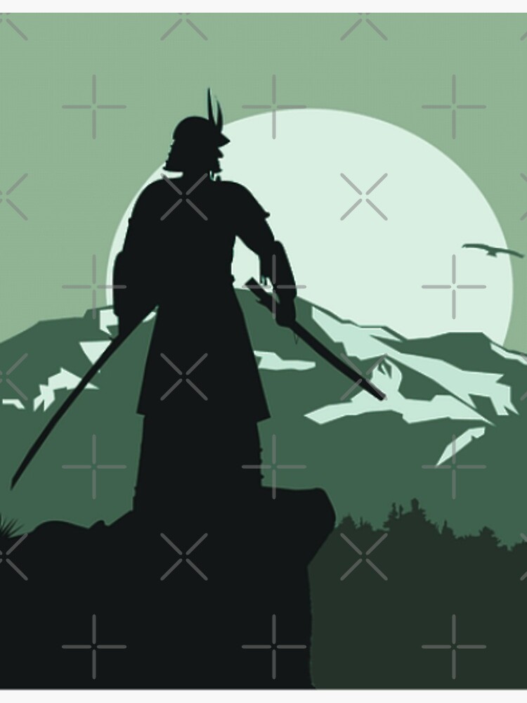 "HONORABLE SAMURAI WARRIOR HOLDING HIS KATANA SWORD" Art Print for Sale ...