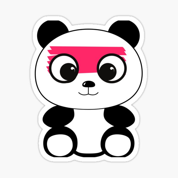 "Cute Animal Friendly Pandas" Sticker by Emirate-Art | Redbubble