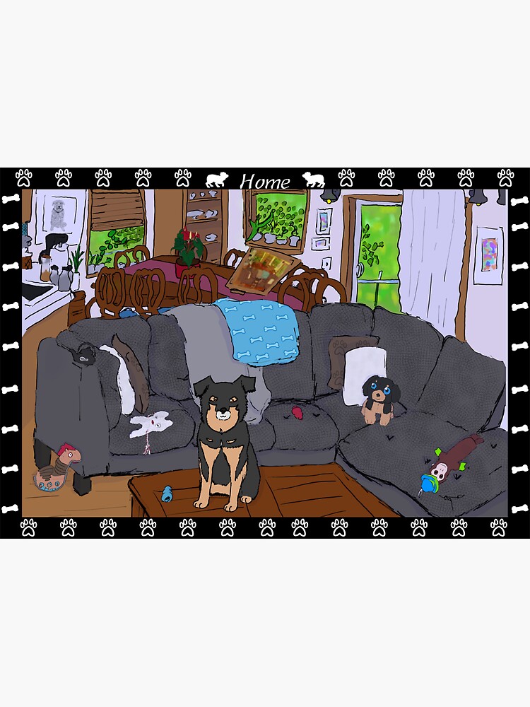 "My Living Room and Buuki Puzzle" Sticker for Sale by Monniebiloney ...