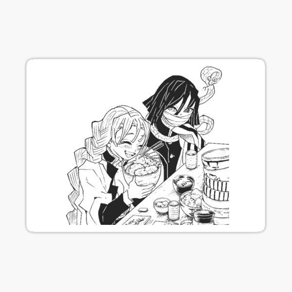 "Mitsuri + Obanai" Sticker for Sale by SaturnOcha | Redbubble
