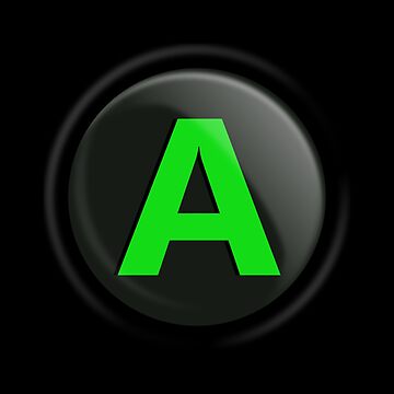 "Xbox controller A botton" Pin for Sale by jc007 | Redbubble