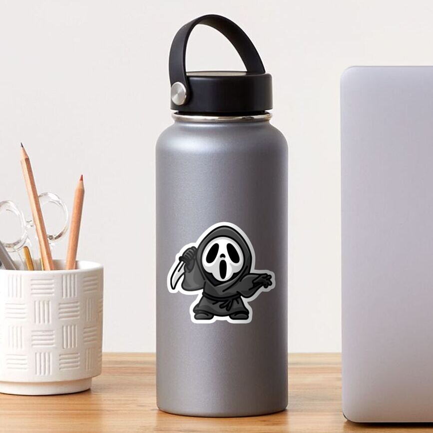 "Chibi Scream Ghostface " Sticker for Sale by AMemeShop | Redbubble
