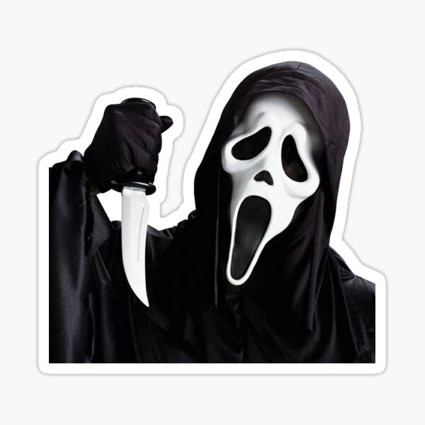 "Ghostface Scream Scream " Sticker for Sale by Tyler G | Redbubble