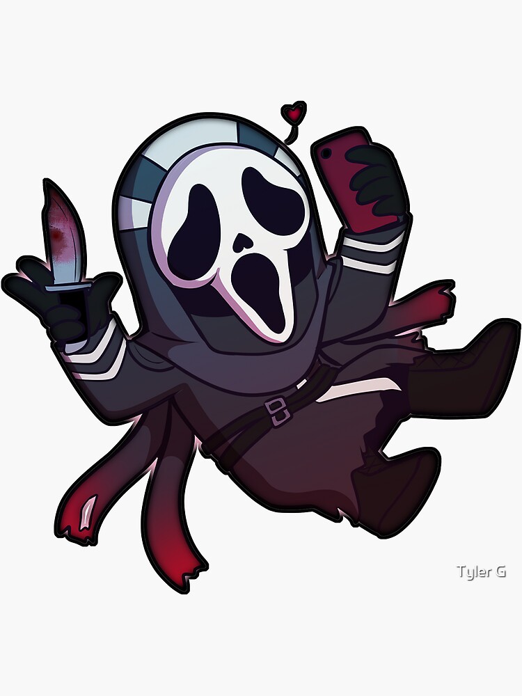 "Scream Ghostface Chibi Cute" Sticker for Sale by AMemeShop | Redbubble