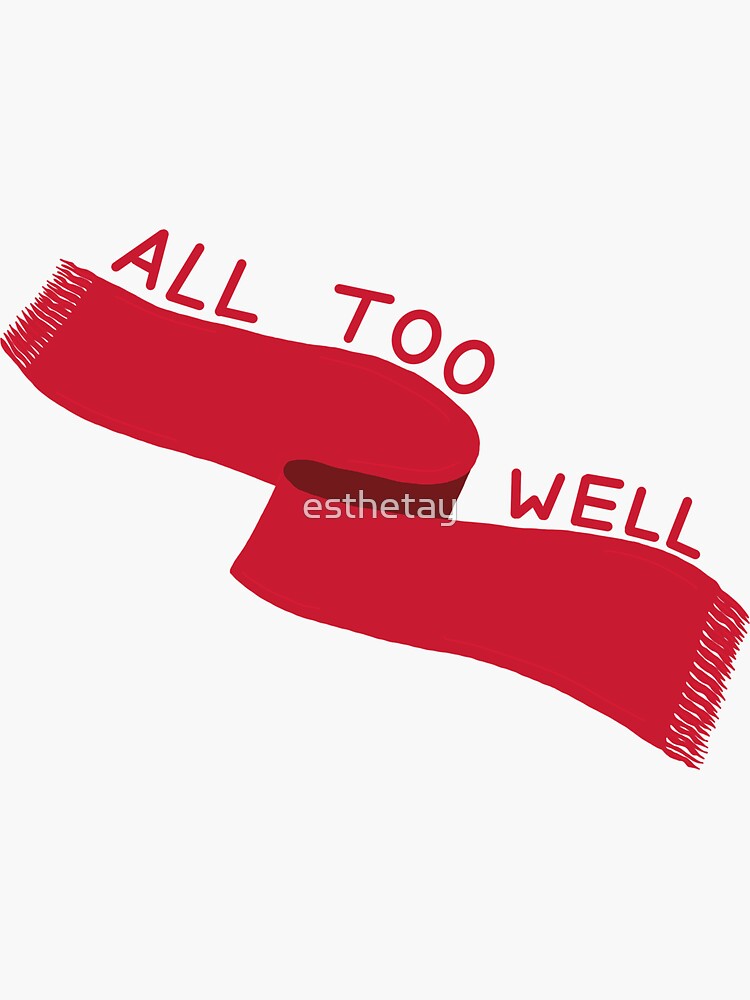 "all too well" Sticker for Sale by esthetay | Redbubble