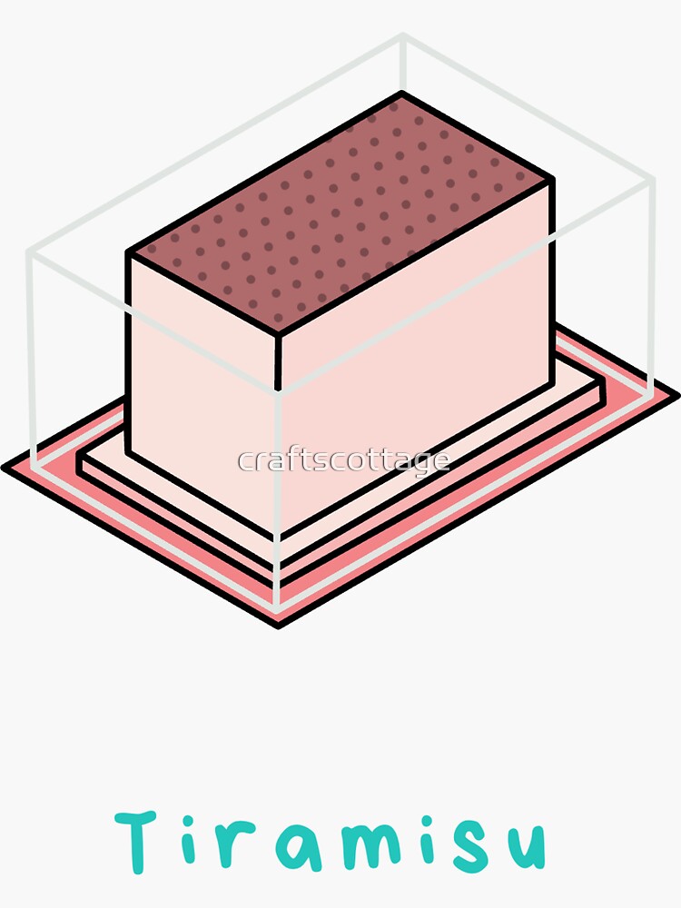 "Tiramisu" Sticker for Sale by craftscottage | Redbubble