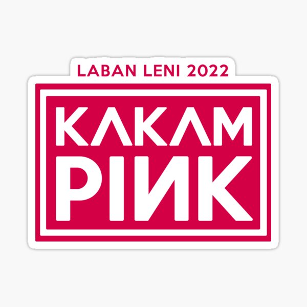 "Kakampink Leni Robredo Campaign Shirt" Sticker for Sale by ...