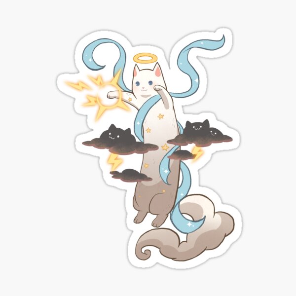 "The Almighty Paws" Sticker by shinjyu | Redbubble