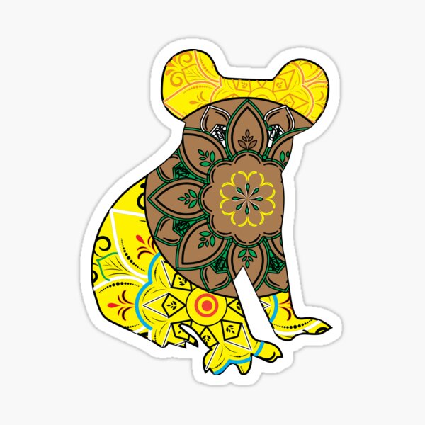 "Trippy Koala" Sticker for Sale by KARNHAVOS | Redbubble