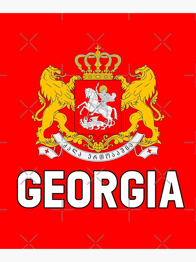 Póster «Georgia Gerb | Bandera de Georgia Sakartvelo» de MagicBoutique ...