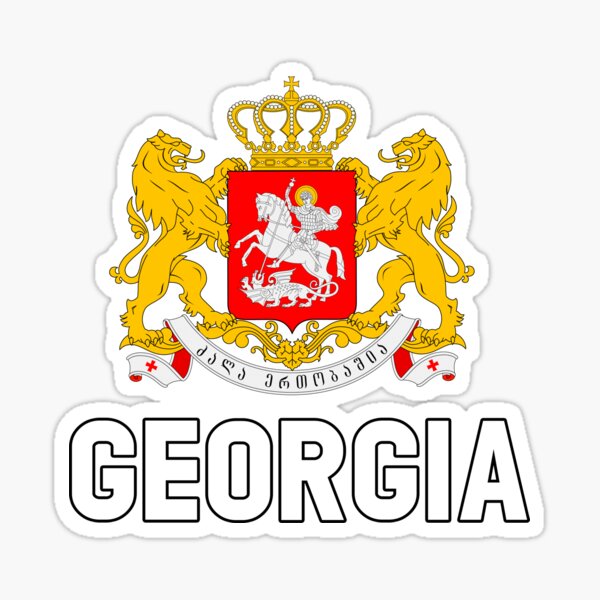 "Georgia Gerb | Georgian Sakartvelo Flag" Sticker by MagicBoutique ...