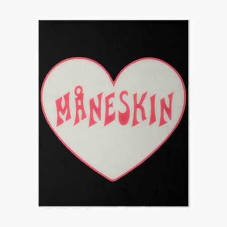 Lámina rígida «MÅ Heart Flare MANESKIN Måneskin Merchandising MÅ Heart ...