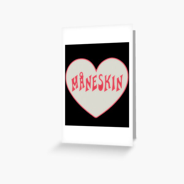 Tarjetas de felicitación «MÅ Heart Flare MANESKIN Måneskin ...