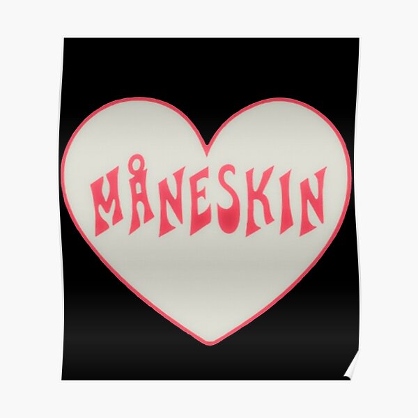 Póster «MÅ Heart Flare MANESKIN Måneskin Merchandising MÅ Heart Flare ...