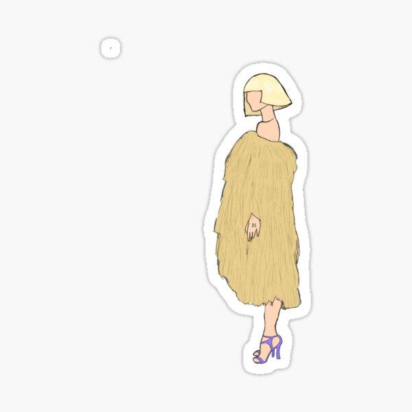 "sia coachella illustration" Sticker for Sale by akashie | Redbubble