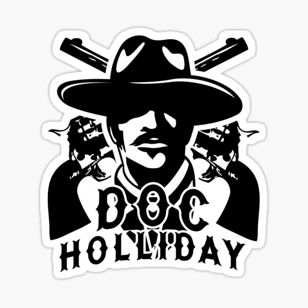 Doc Holiday Stickers | Redbubble