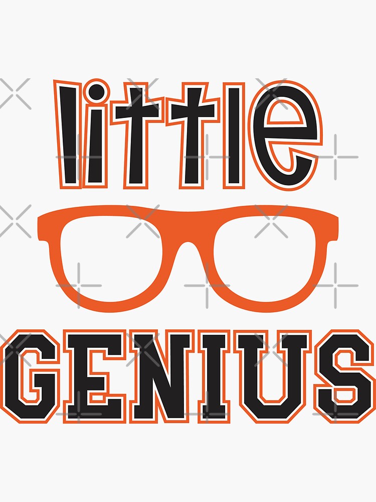 "little genius" Sticker by Ram94 | Redbubble