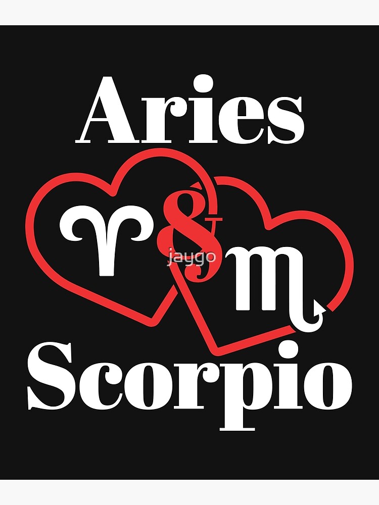 "Aries and Scorpio Couple Zodiac Astrology " Poster for Sale by jaygo ...