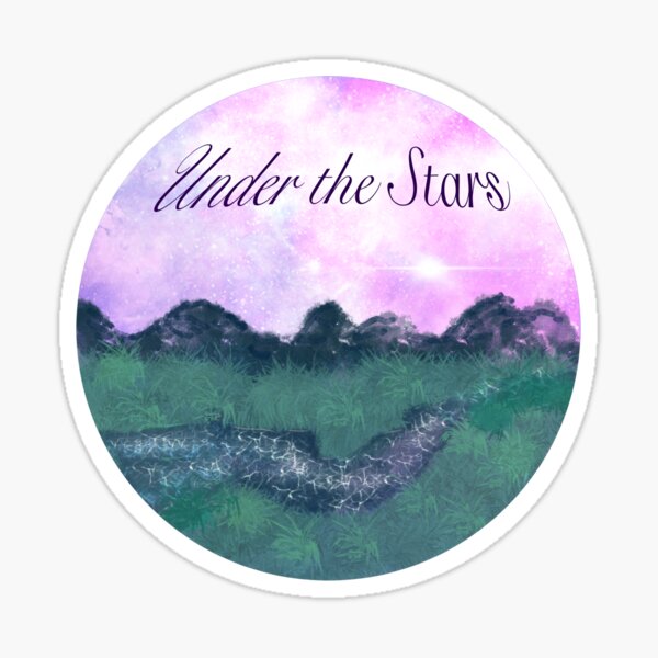 "Under the Stars" Sticker for Sale by ThreeBearsArt | Redbubble
