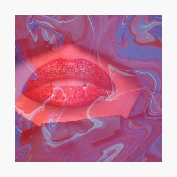 Canvas Gallery Wraps distorted lips Materials Collage etna.com.pe