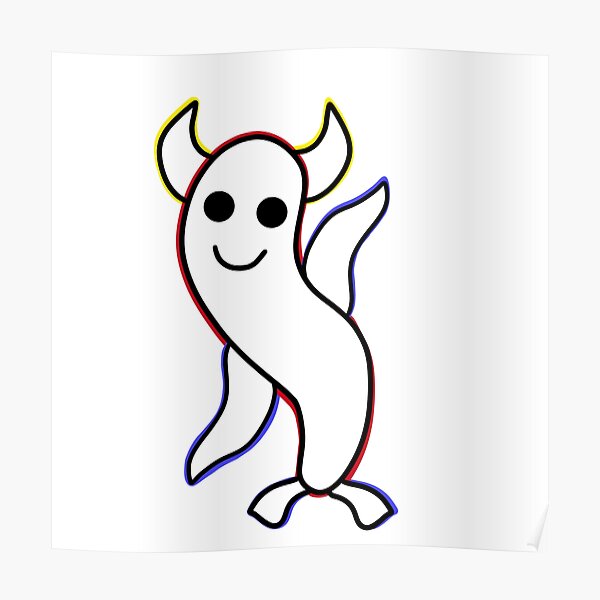 "Cute Little Smiling Dancing Blob" Poster for Sale by AliraNW | Redbubble