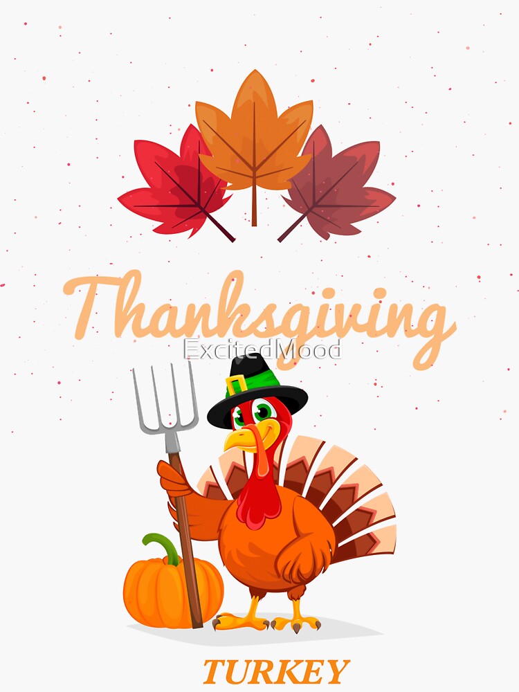 Pegatina «Thanhsgiving Turkey Mom Gift Crapy Design Regalo de ...