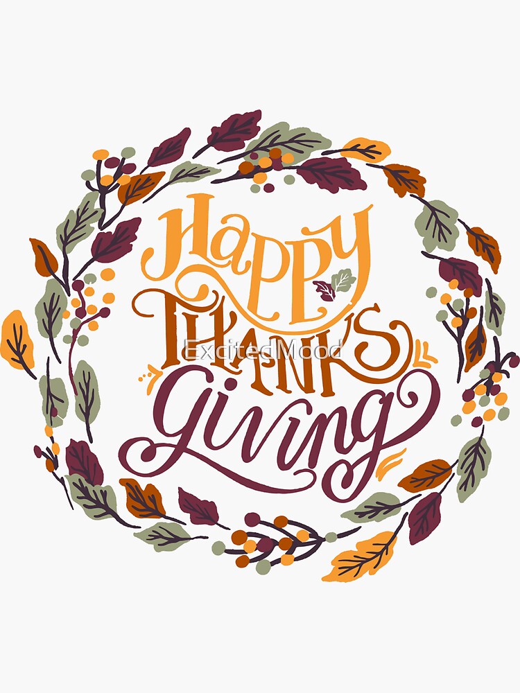 Pegatina «Thanhsgiving Turkey Mom Gift Crapy Design Regalo de ...