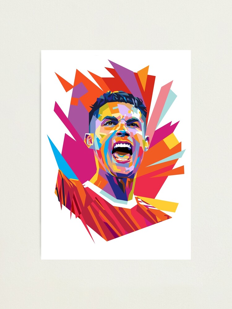 Cristiano Ronaldo Pop Art Wpap Photographic Print For Sale By