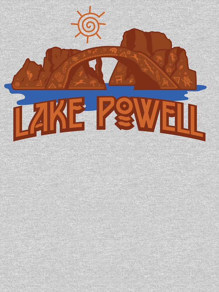 "Lake Powell Hieroglyphics" T-shirt for Sale by coltonbarry | Redbubble ...