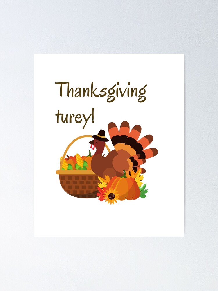 Póster «Thanhsgiving Turkey Mom Gift Crapy Design Regalo de ...