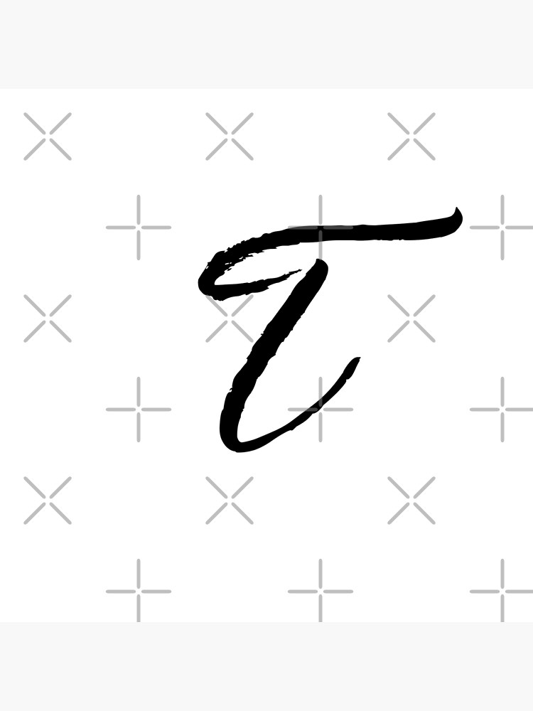 Lámina fotográfica «Monograma en Cursiva | Monograma Letra T» de ...