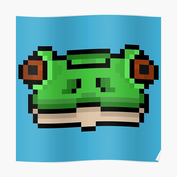 Póster «Lindo diseño de rana Pixel Art» de tierebishuman | Redbubble