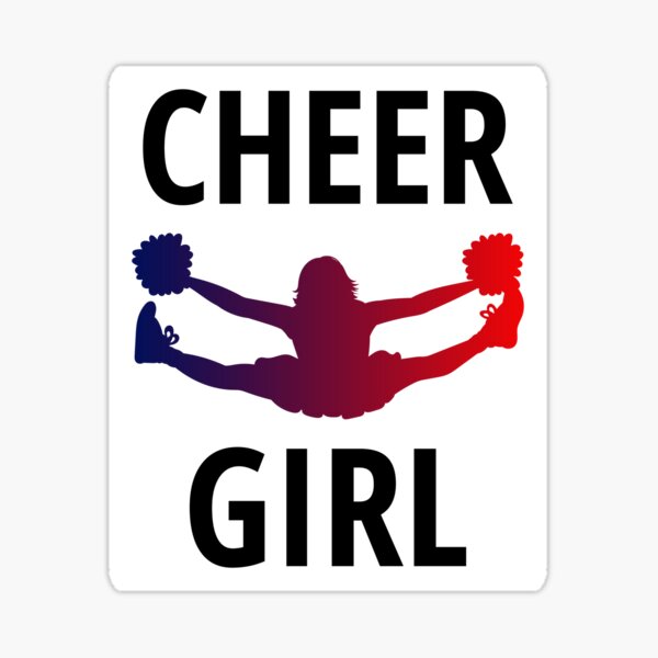 "Cheerleader Cheerleading Cheer Cheering Funny" Sticker for Sale by ...
