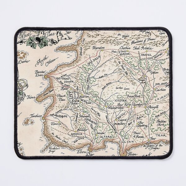 "wheel of time map" Mouse Pad by Medd-99 | Redbubble