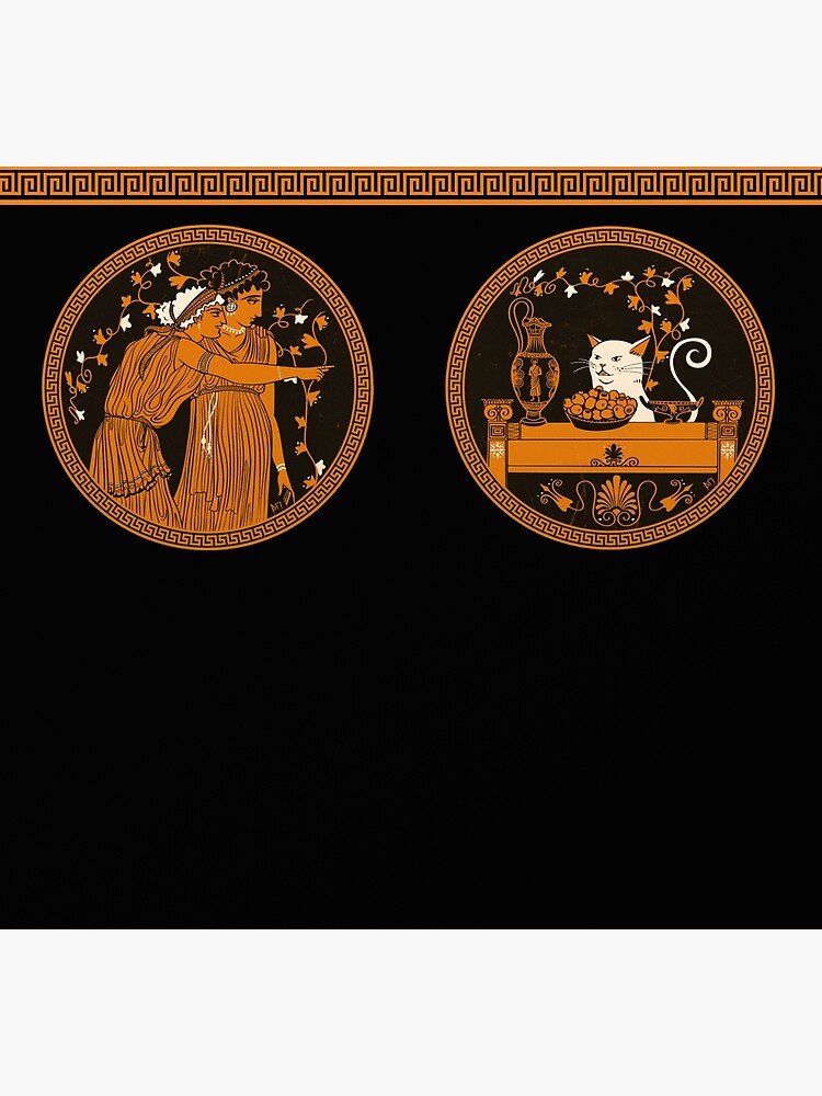 Ancient Greek Vase Cat Meme Socks