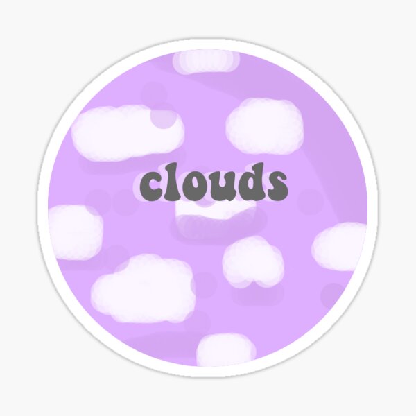 "Aesthetic Clouds Sticker" Sticker by ArtsyPiglet | Redbubble