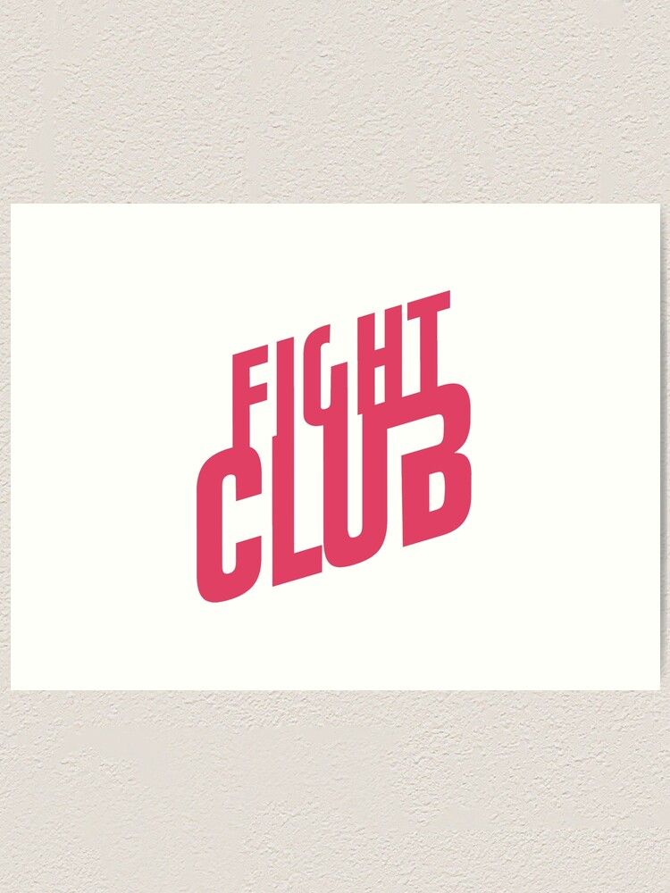 "Fight Club Logo" Art Print for Sale by SlangShop | Redbubble