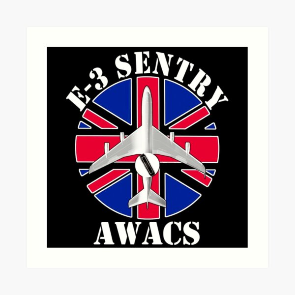 "E-3 Sentry AWACS Airborne Warning And Control System Plane Union Jack ...