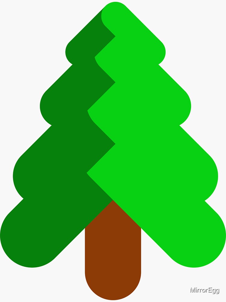 "Christmas Tree Logo" Sticker by MirrorEgg | Redbubble