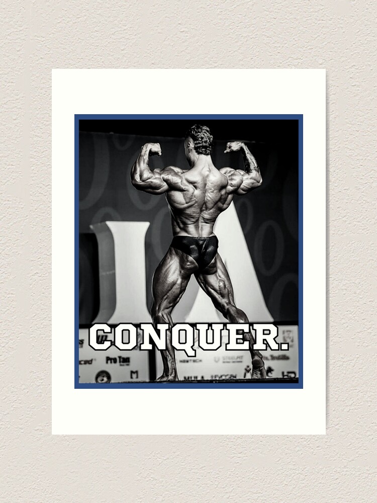 "Chris Bumstead Mr Olympia - CBUM Bodybuilding Conquer" Art Print for ...