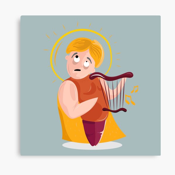 "Orpheus Greek Mythology Cartoon" Canvas Print for Sale by Klotho ...