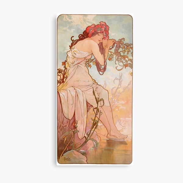"Alphonso Mucha drawings , Mucha four seasons 4 , Les Saisons 4 (1896 ...