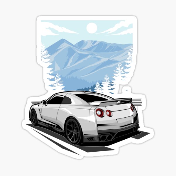 "Nissan GT-R R35 " Sticker for Sale by JDMCAMP | Redbubble