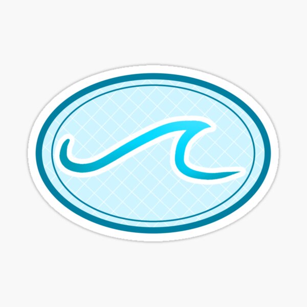 "Ocean wave logo" Sticker for Sale by 109artdesigns | Redbubble