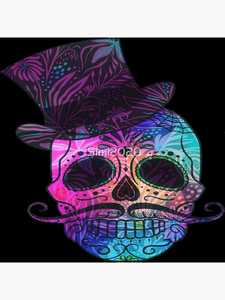 "Multicoloured La Catrina Dia de los muertos" Poster for Sale by ...