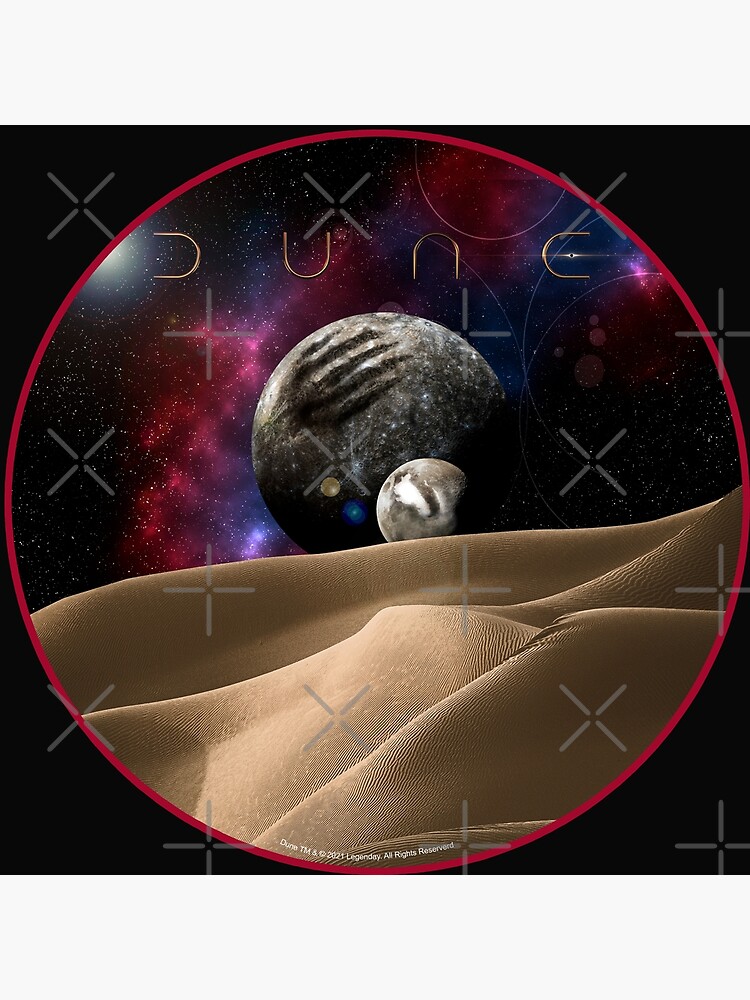 "Dune Landscape with Moons of Arrakis and Nebula" Poster for Sale by Solotree | Redbubble