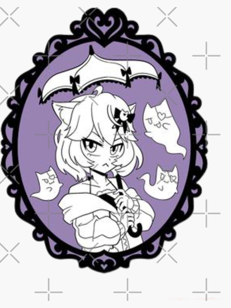 " Silvervale Vshojo nyanners-portrait" Sticker for Sale by Elijah5455 ...