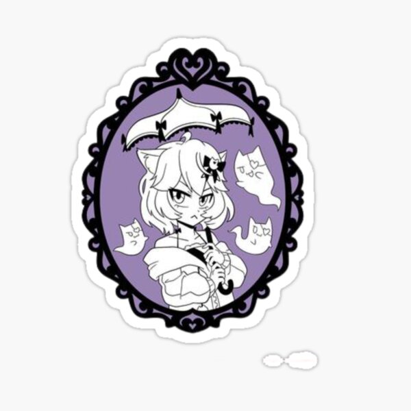 " Silvervale Vshojo nyanners-portrait" Sticker for Sale by Elijah5455 ...