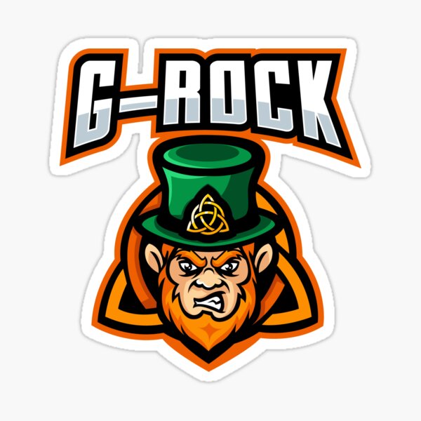 "G-Rock Named Logo" Sticker by BaronG-Rock | Redbubble