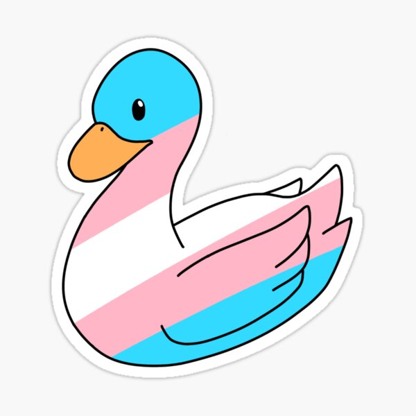 "Light Trans Duck" Sticker for Sale by ceolsonart | Redbubble
